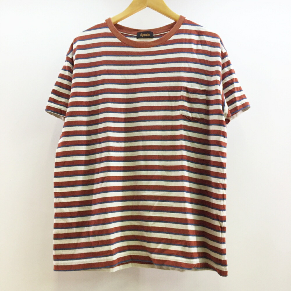 【楽天市場】chimala(チマラ) MULTI BORDER POCKET TEE マルチボーダー ポケットTシャツ CS33-K12 ...