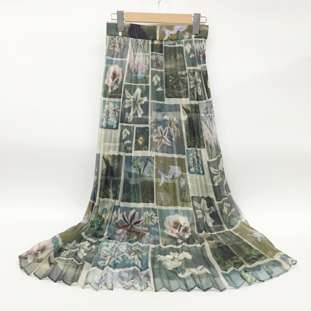 【楽天市場】AMERI(アメリ) FLOWER PATCHWORK PLEATED SKIRT パッチワーク風 プリーツスカート サイズ：M カラー：マルチ【中古】【132 レディーストップス ...