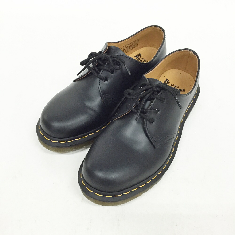 【楽天市場】Dr.Martens(ドクターマーチン) 1461 3EYE GIBSON SHOES 3ホール ギブソンシュー サイズ：US9(27cm) カラー：ブラック【中古】【140 その ...