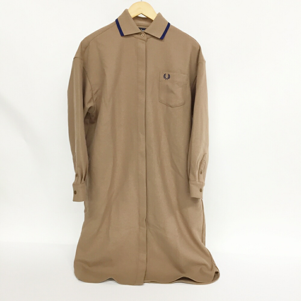 【楽天市場】FRED PERRY(フレッドペリー) Knitted Collar Shirt Dress F8673 ニットカラーシャツドレス ...
