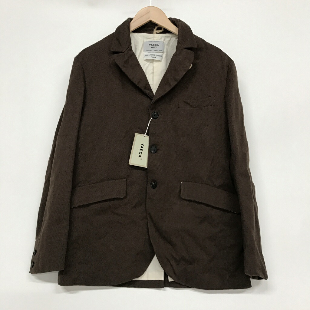【楽天市場】YAECA（ヤエカ）3B JACKET KUSAKI BROWN サイズ：S カラー：ブラウン【中古】【125 DM】【鈴鹿 併売品】【125-220527-02NS】：フーリエ ...