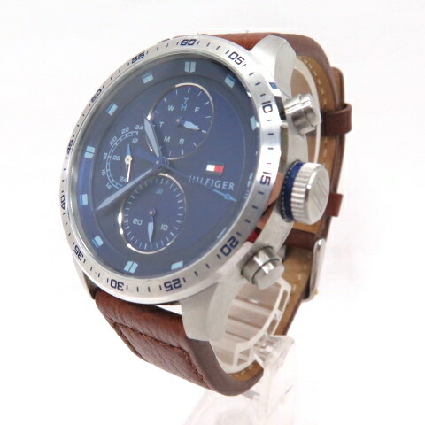 【楽天市場】TOMMY HILFIGER トミー ヒルフィガー メンズ クォーツ 腕時計 ネイビー TH-1791807 【中古】【141 ...