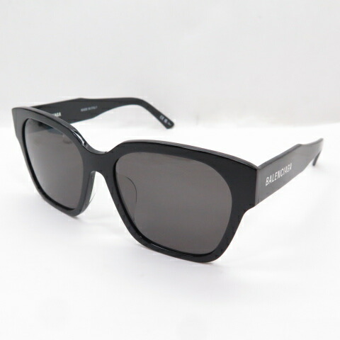 【楽天市場】BALENCIAGA バレンシアガ スクエア サングラス BB0215SA 001 ブラック スモーク 【中古】【148 SP ...