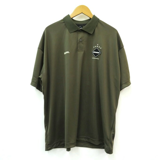 【楽天市場】F.C.R.B/F.C.Real Bristol S/S BAGGY POLO エフシーレアルブリストル バギー ポロシャツ FCRB-240010 カーキ サイズ：L【中古 ...