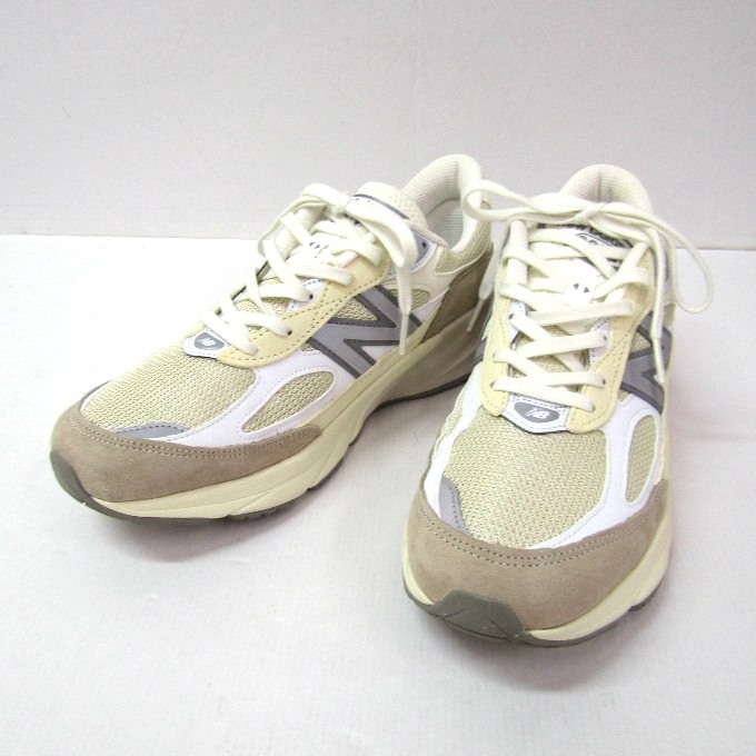 【楽天市場】New Balance M990 SS6 ニューバランス ピッグスキンスエード/シンセティックレザー/FUELCELLミッドソール ローカットスニーカー クリーム サイズ：27 ...