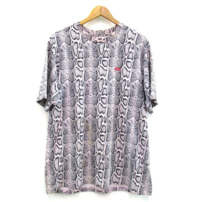 【楽天市場】supreme 24SS Small Box Tee snake シュプリーム スモールボックスロゴTシャツ スネーク ピンク/ブラック サイズ：M【中古】【126 ストリート ...
