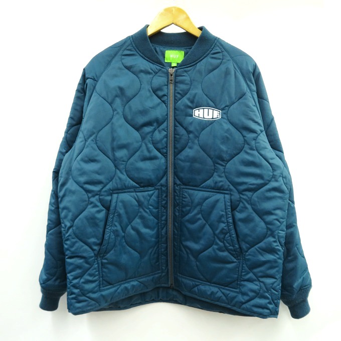 【楽天市場】HUF WORKMAN QUILTED JACKET ハフ ワークマン キルテッド（キルティング） ジャケット ブルーグリーン系 ...