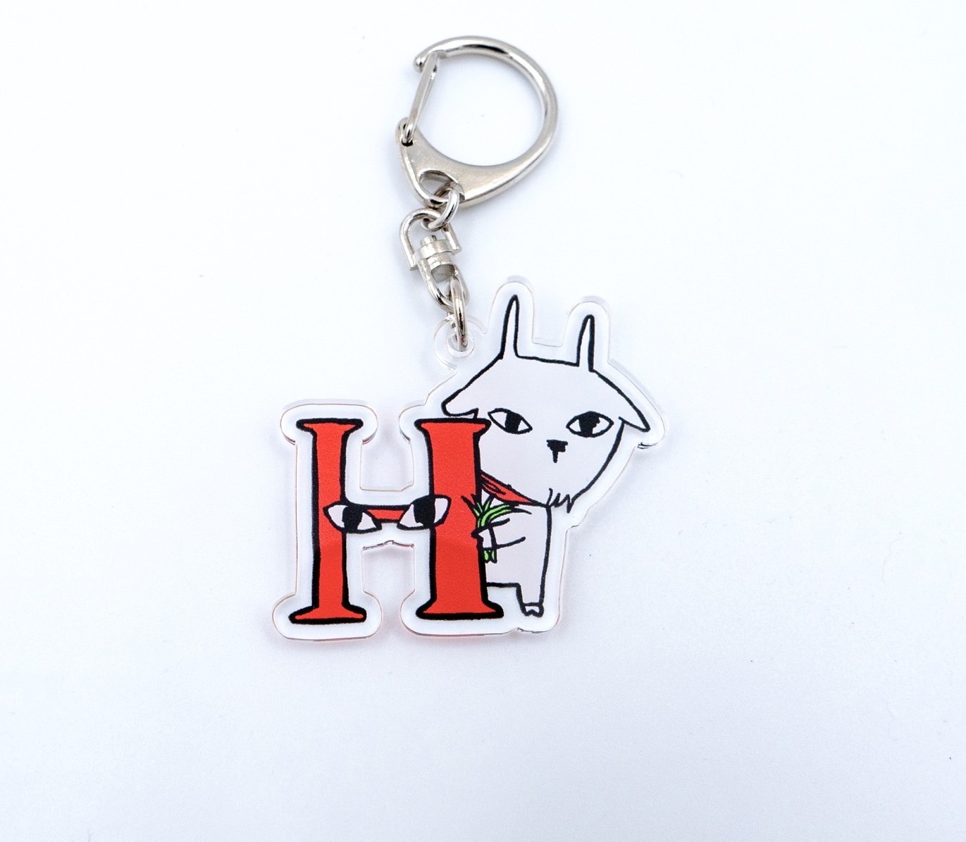 【楽天市場】【メール便対応】イボンヌアルファベットキーホルダー H：レ・ド・シェーブル