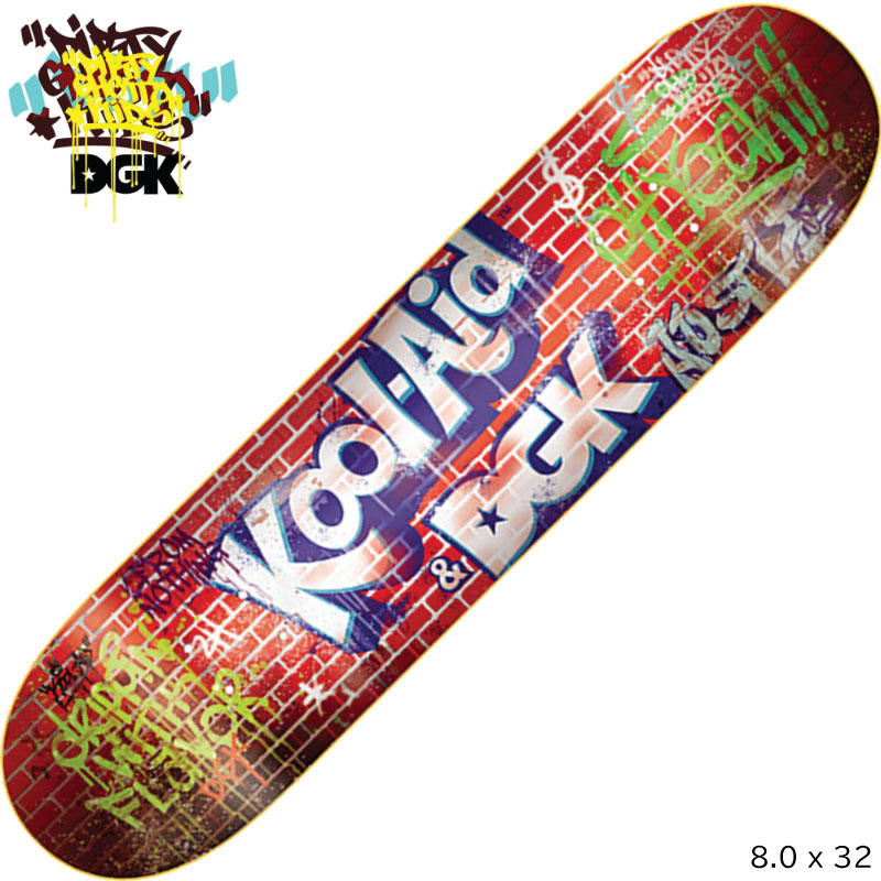 【楽天市場】DGK デッキ ディージーケー デッキ DGK SKATEBOARDS DGK KOOL AID CRAS Lenticular ...