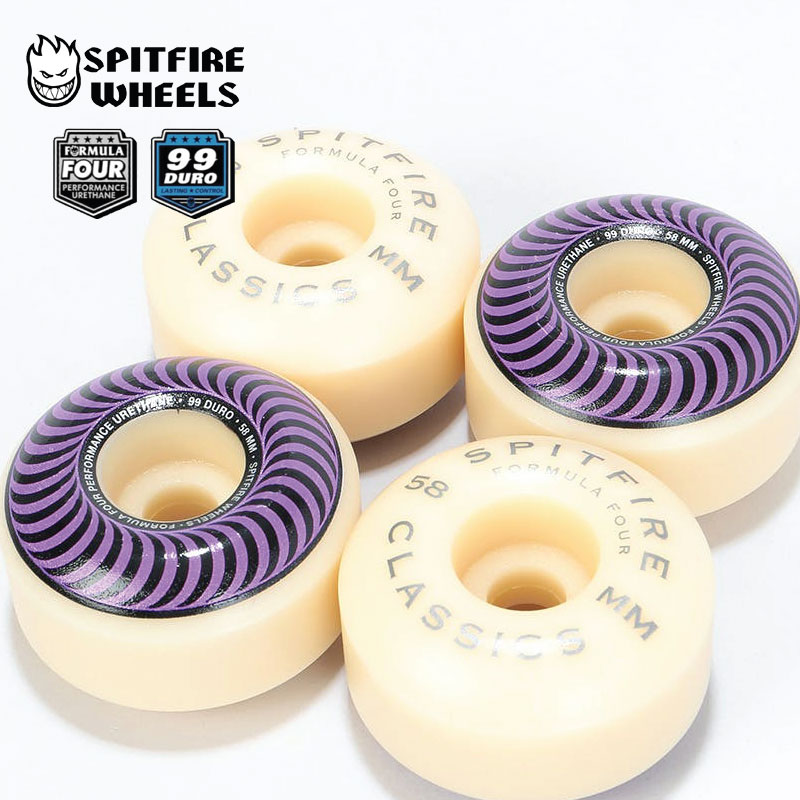 【楽天市場】スピットファイアー ウィール SPITFIRE WHEEL FORMULA FOUR 99D Classic 58mm スケボー ...