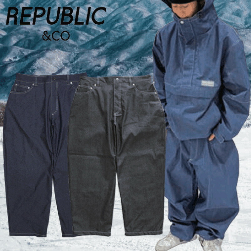 楽天市場】25-26 REPUBLIC & CO ウェア リパブリック BAGGY DENIM