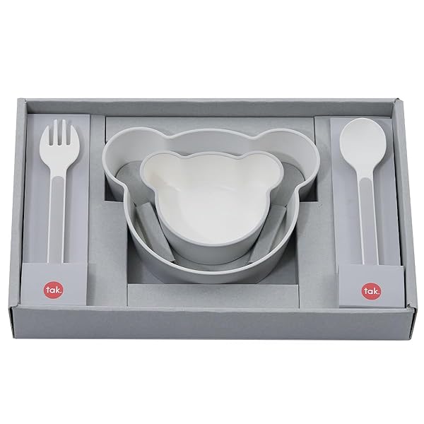 【楽天市場】tak(タック)KIDS DISH gift box bear mine キッズディッシュ ギフトボックス ベア マイン グレー ...