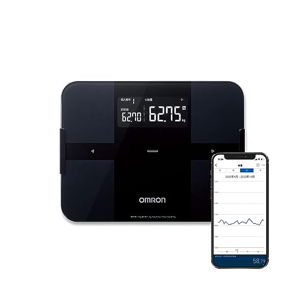【楽天市場】オムロン 体重・体組成計 カラダスキャン スマホアプリ/OMRON connect対応 ブラック HBF-255T-BK：palsamyuk 楽天市場店