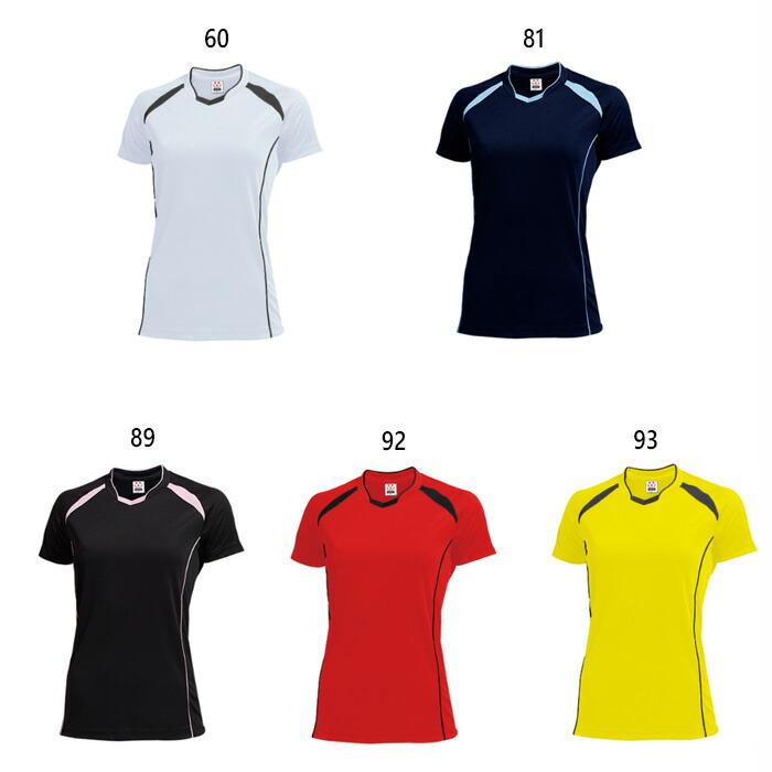 【楽天市場】ウンドウ レディース バレーボールシャツ バレーボールウェア トップス 半袖Tシャツ ホワイト 白 ブラック 黒 グレー ネイビー 灰色 送料無料 WUNDOU P-1620 ...