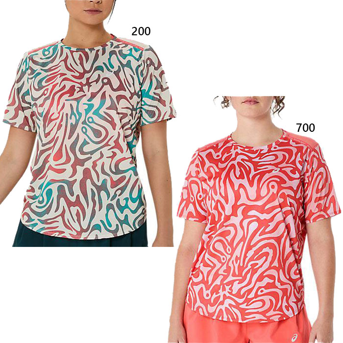 【楽天市場】アシックス レディース ロード ROAD ランニンググラフィック半袖シャツ ジョギング マラソン ランニングウェア トップス 吸汗 ...