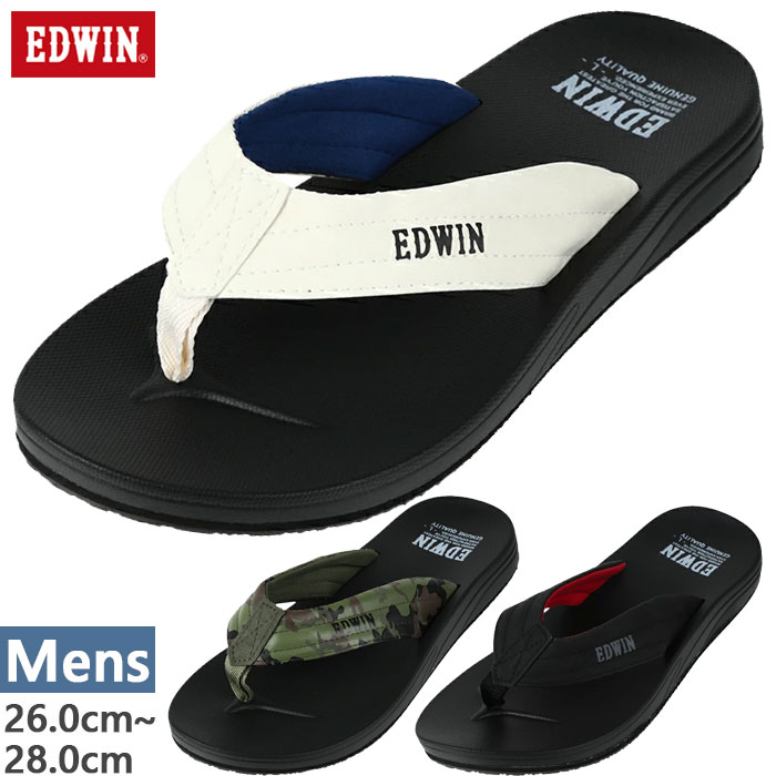 【楽天市場】エドウィン メンズ ビーチサンダル サンダル シューズ 海 プール ホワイト 白 ブラック 黒 カーキ 送料無料 EDWIN EW5124：スポーツゴリラ