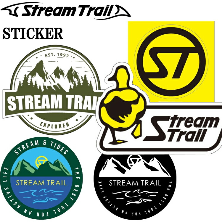 【楽天市場】ゆうパケット対応 STREAMTRAIL ストリームトレイル ロゴステッカー STICKER アクセサリー：Free Line（フリーライン）