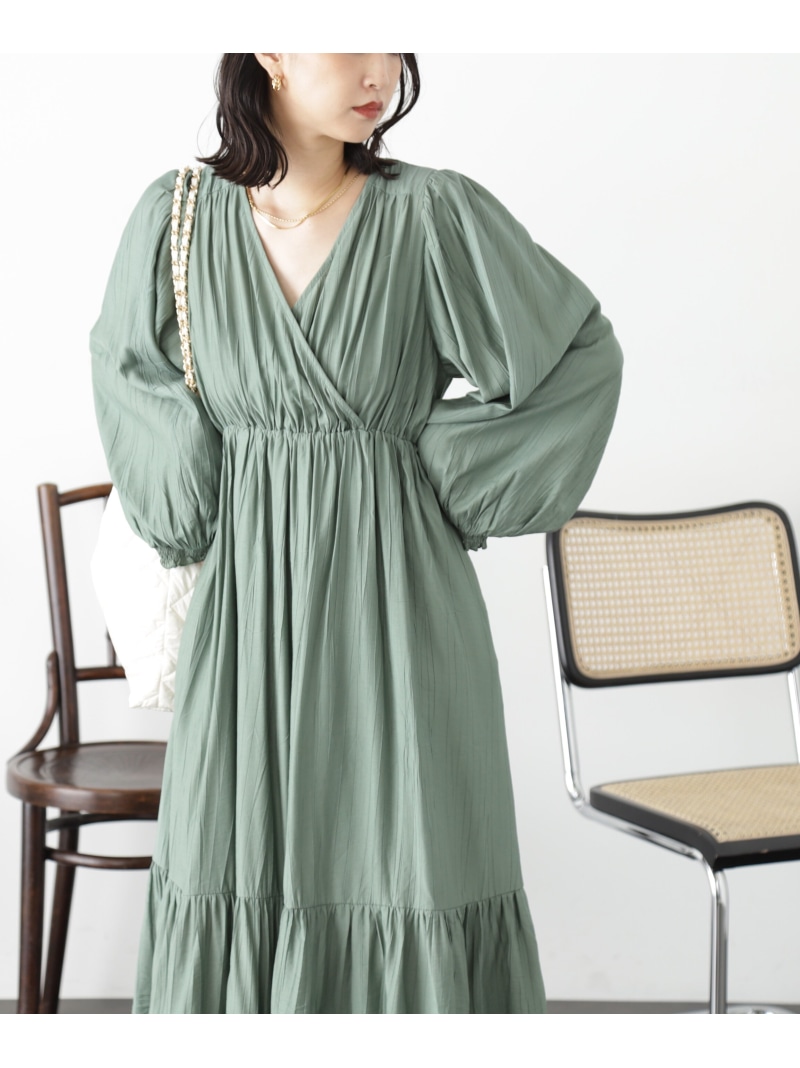 【楽天市場】【SALE／20%OFF】[Sシリーズ対応商品]カシュクールティアードワンピース FREE'S MART フリーズ マート ...