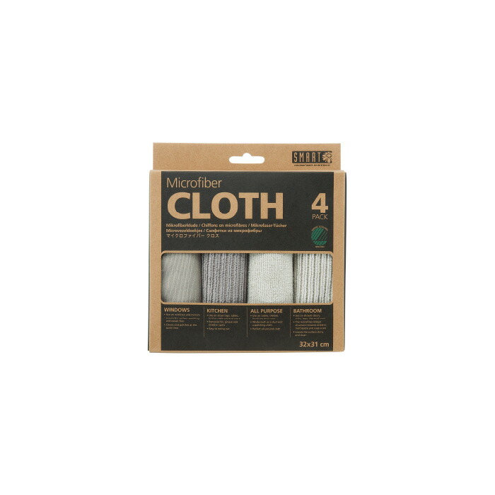 【楽天市場】SMART（スマート）/MICROFIBER CLOTH SET/マイクロファイバークロスセット/SM-004 新生活 引っ越し ...