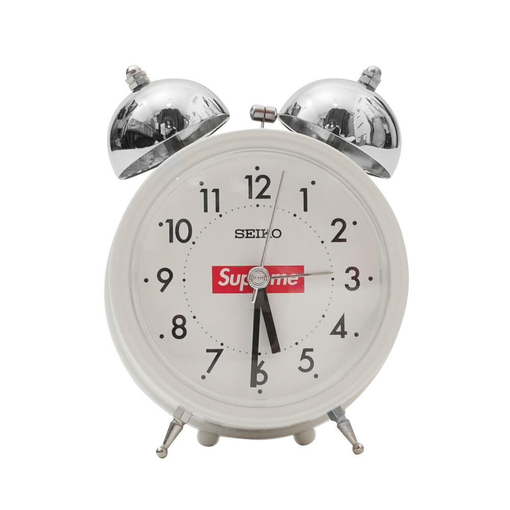 【楽天市場】100％本物保証 新品 シュプリーム SUPREME Seiko Alarm Clock 目覚まし時計 WHITE ホワイト 白 ...