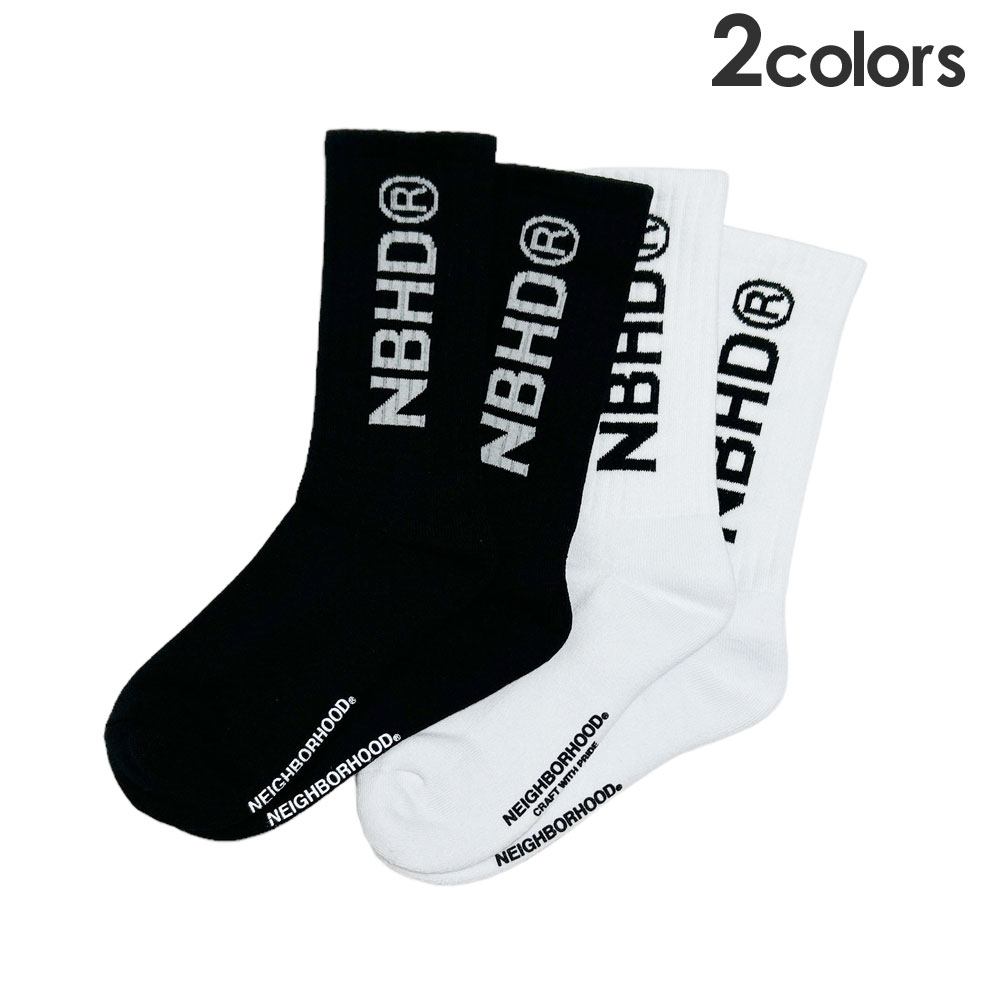 【楽天市場】100％本物保証 新品 ネイバーフッド NEIGHBORHOOD NBHD LOGO SOCKS ソックス 靴下 メンズ 新作 242WINH-UWM02 HOODS ...
