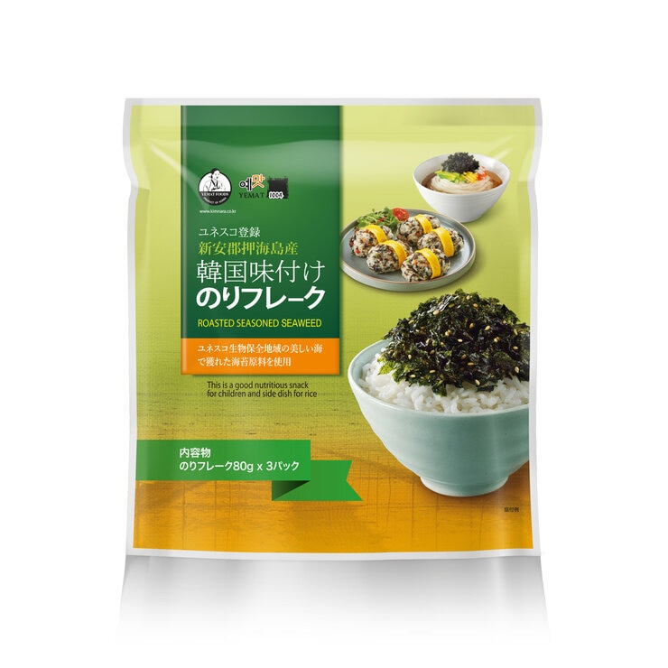 【楽天市場】韓国味付けのりフレーク 80g x 3袋 - Korean Seaweed Flake 80g x 3 bags：コストホールストア