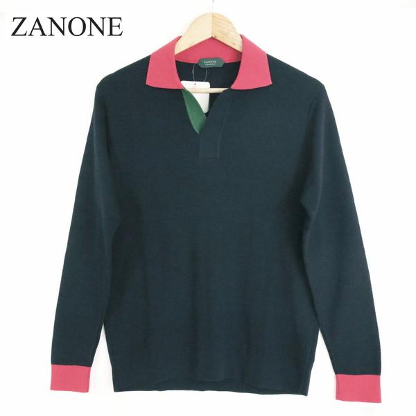 【楽天市場】《59%OFF》ザノーネ ZANONE イタリア製 春秋 襟付き ニット セーター サイズ48(L) ネイビー メンズ MNT1129L：フロムイタリア楽天市場店