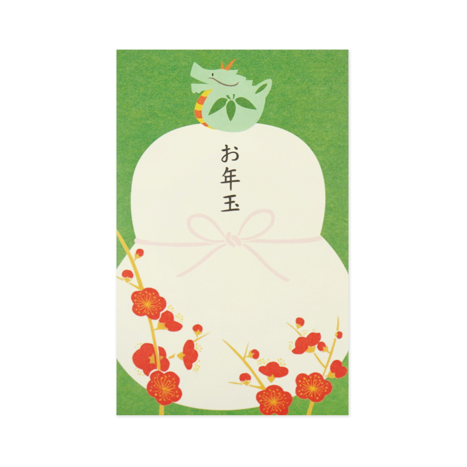 【楽天市場】お年玉ポチ袋 鏡餅 緑｜pch-244：FRONTIA 楽天市場店