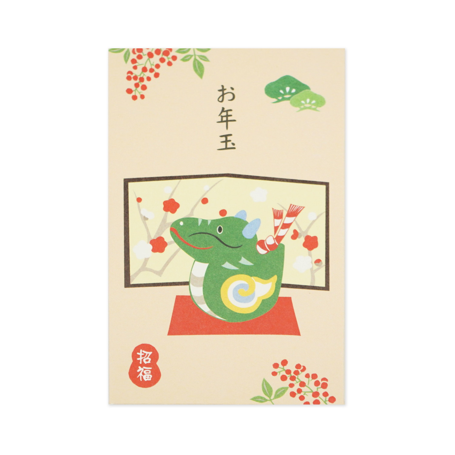 【楽天市場】お年玉ポチ袋 辰と屏風｜pch-246：FRONTIA 楽天市場店