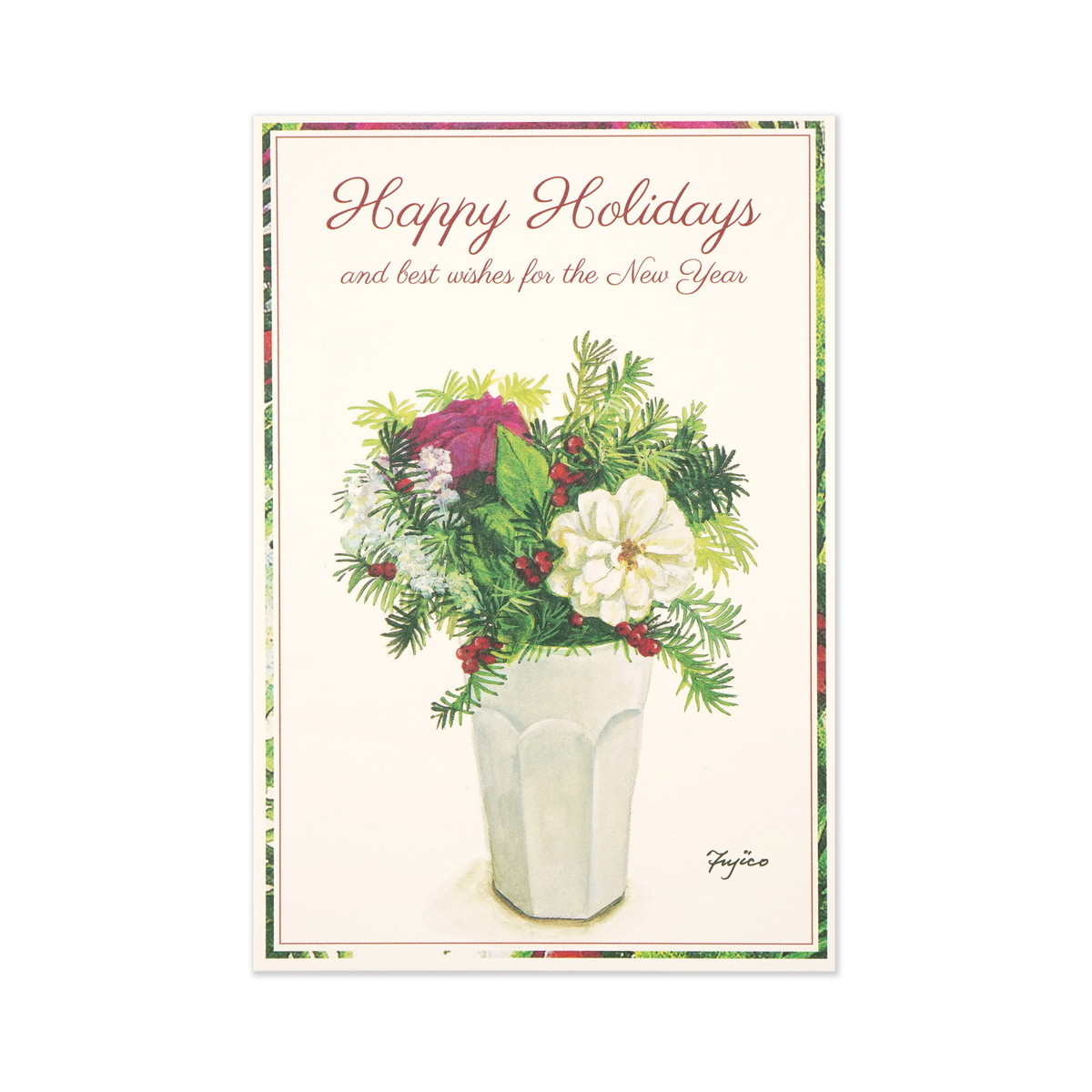 【楽天市場】クリスマスポストカード バラとヒイラギ｜pcr-058：FRONTIA 楽天市場店