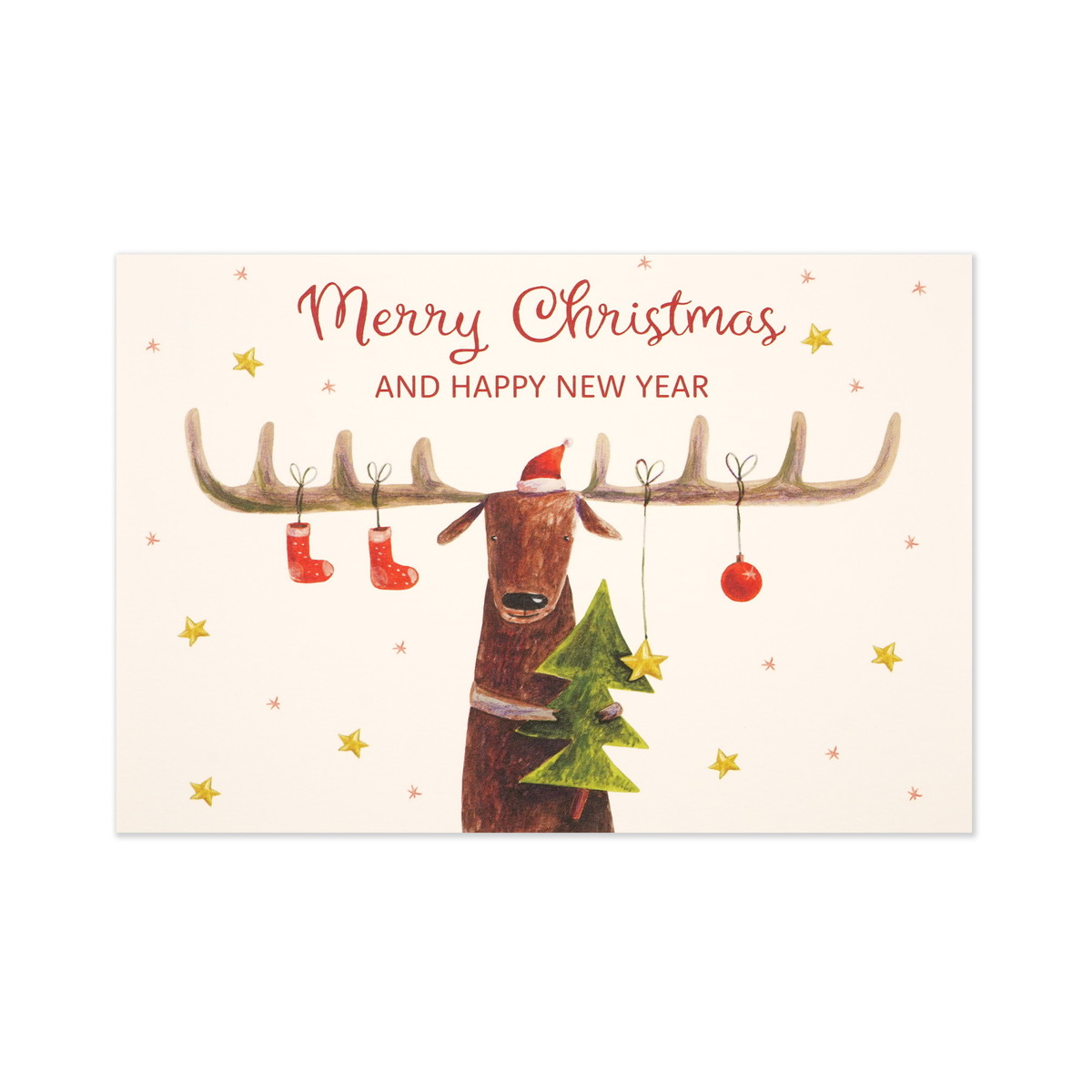 【楽天市場】クリスマスポストカード トナカイツリー｜pcr-063：FRONTIA 楽天市場店