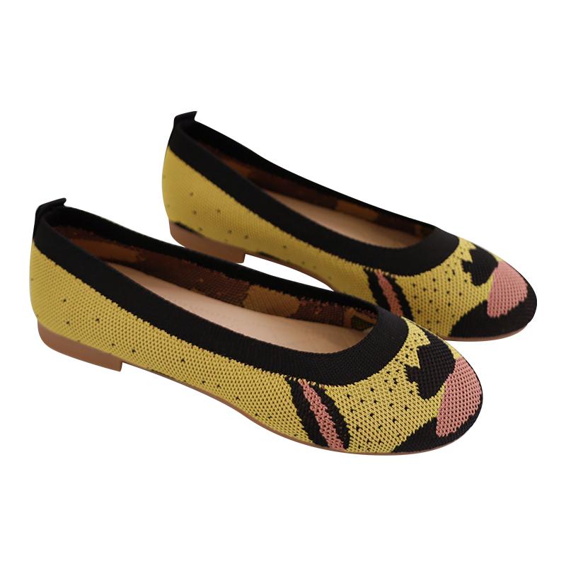 【楽天市場】フラットシューズ 歩きやすい レディース おしゃれ ストレッチ ローヒール 韓国 通気性 ラウンドトゥ 通勤 履き口浅め 柔らかい ...