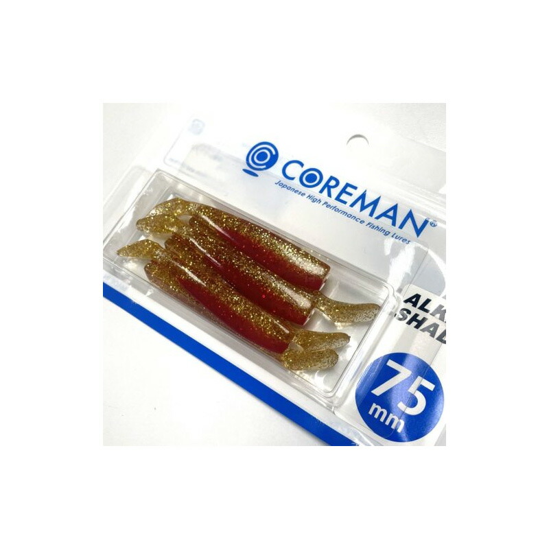 【楽天市場】コアマン アルカリシャッド 75mm #057 アカキン 【釣具 釣り具】：釣具のFTO