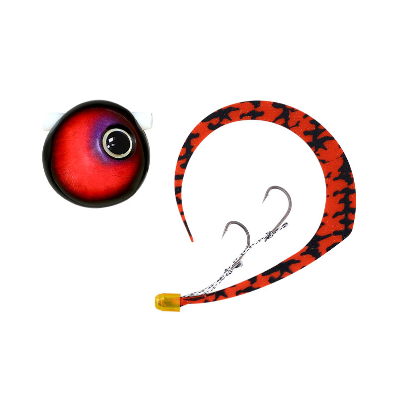 【楽天市場】ジャッカル 鉛式 ビンビン玉 スライド 無双カスタム 45g F-0352 ブラックレッド/シマレッドマスターT＋：釣具のFTO