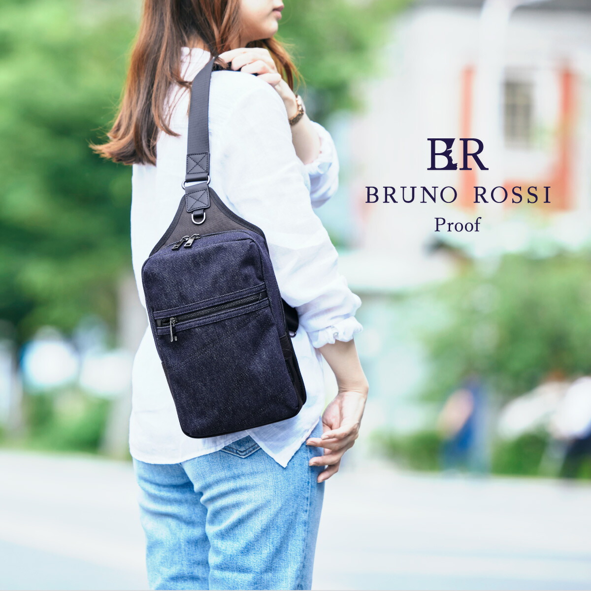 【楽天市場】\マラソン限定／★先着クーポン＋全員Pアップ★ボディバッグ ワンショルダー BRUNO ROSSI Proof ブルーノロッシ ...