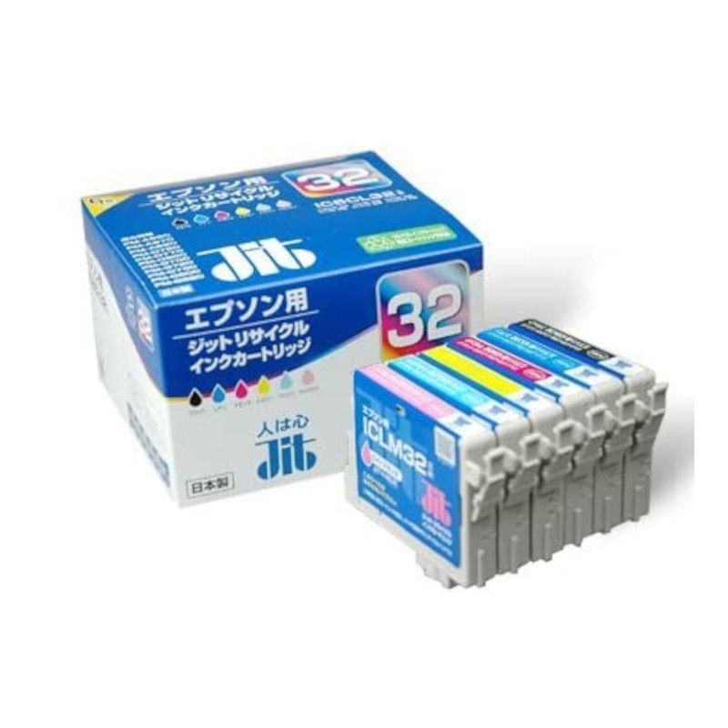 【楽天市場】【在庫処分価格・箱ナシ】ジット リサイクルインク カートリッジ エプソン IC6CL32 JIT-E326P 6色 日本製 汎用インク 訳あり 外箱なし アウトレット 特価品：富士 ...