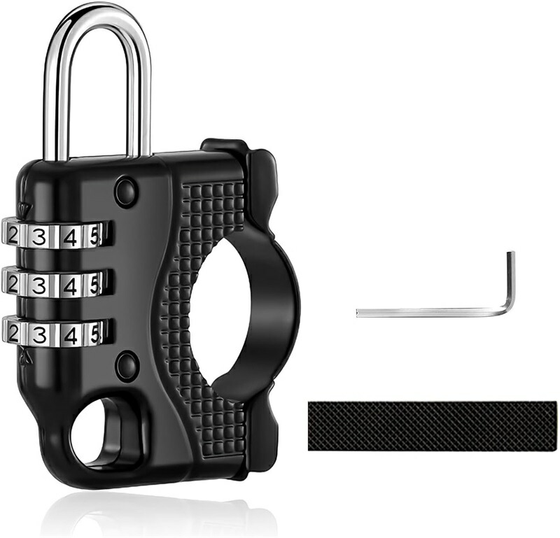 【楽天市場】ヘルメットロック ヘルメットスタンド ワイヤロープ付属 オートバイロック ヘルメットホルダー レンチ付き 多機能 汎用ホルダー ...