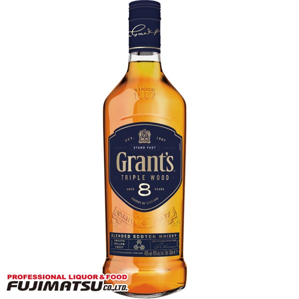 【楽天市場】グランツ トリプルウッド 8年 700ml母の日 ギフト 御祝 熨斗：業務用酒販 ふじまつ