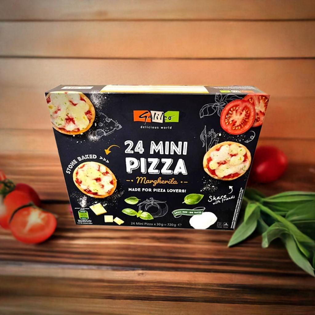 【楽天市場】訳あり 【送料無料】 [冷凍]ガリレオ ミニピザ マルゲリータ 720g（24枚入） 1箱 賞味期限：2024-10-02 売り切れ御免 数量限定：飲料食品卸売 ホールセール フジミ