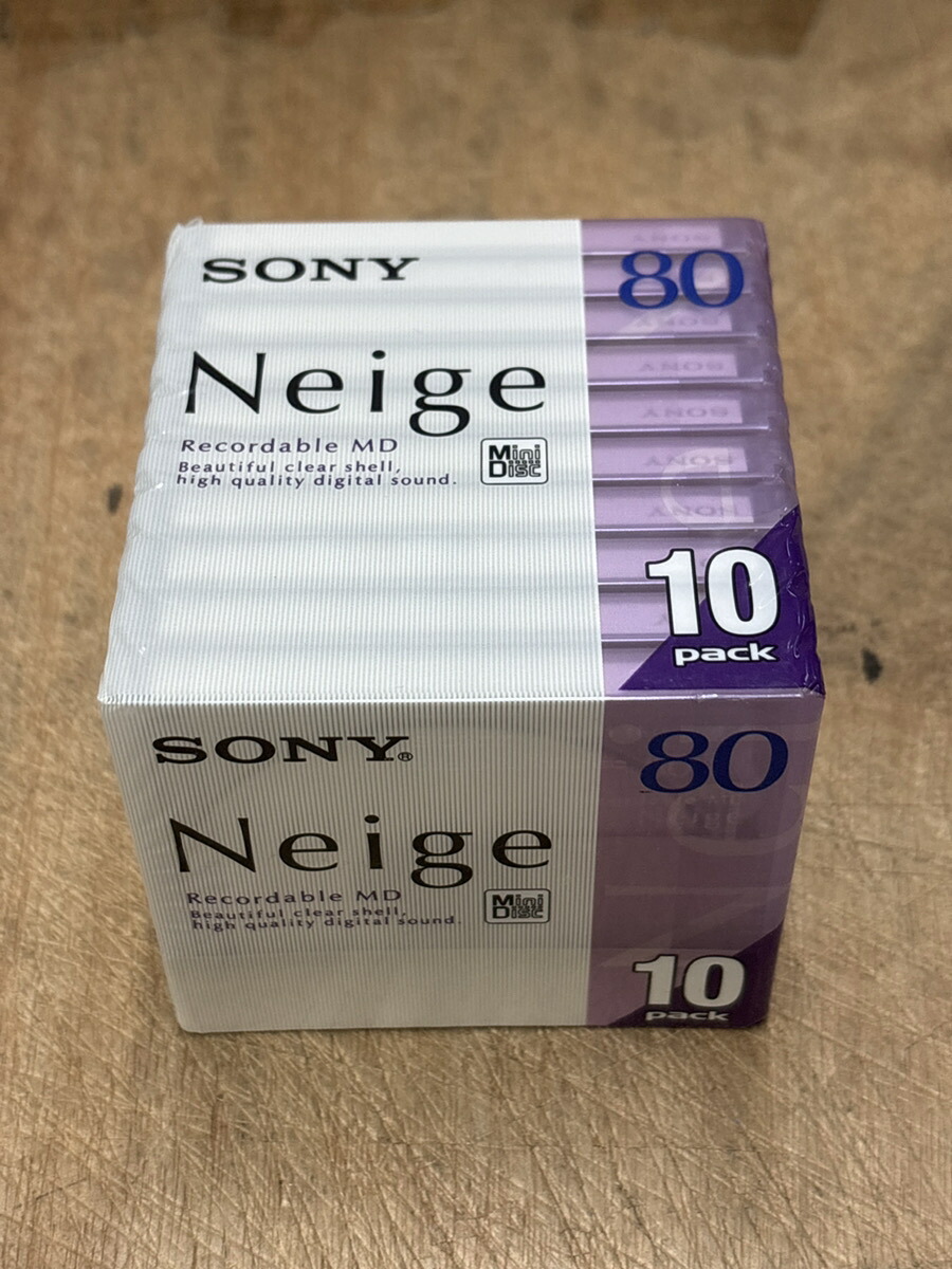 【楽天市場】〈中古〉SONY ソニー Neige MD ミニディスク Mini Disc 録音用 10パック 音響機器 80分 296g：ふじなみ電機