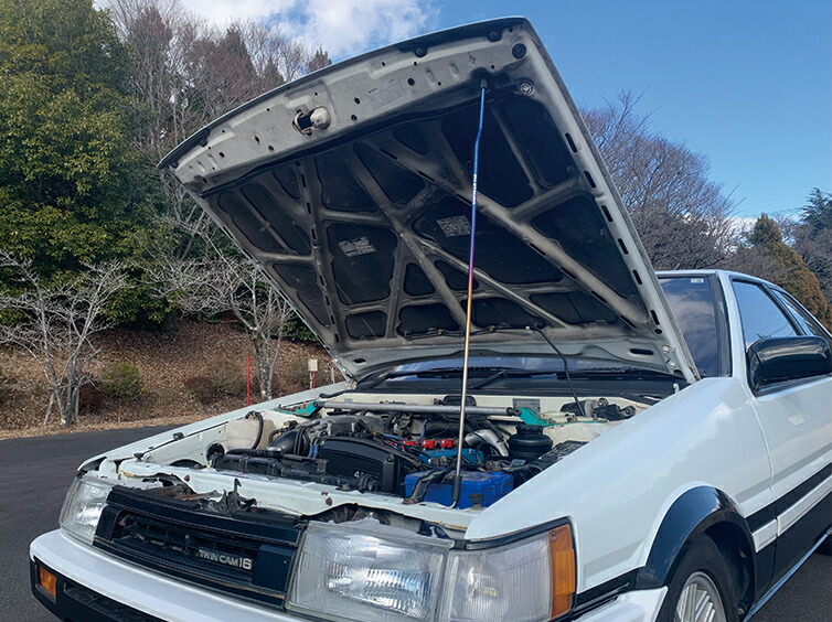【楽天市場】EXH+ HOOD SUPPORT AE86 ( フードサポート / ボンネットステー )：FUJITSUBO 公式オンラインストア