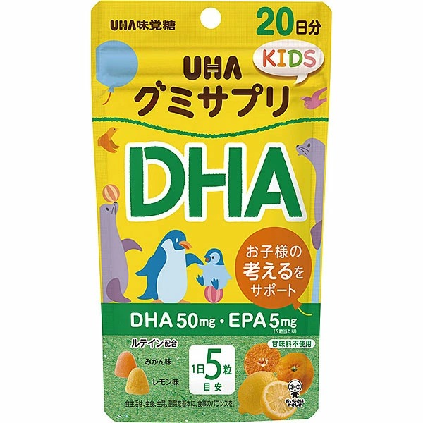 【楽天市場】UHA グミサプリ KIDS DHA 20日分：T-富士薬品