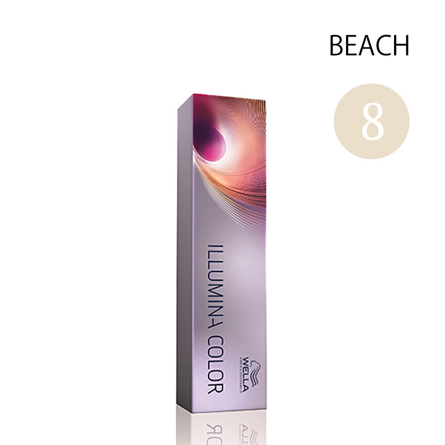 【楽天市場】【ふくの髪】ウエラ プロフェッショナル イルミナ 80g 1剤 【BEACH（ビーチ）8 】|カラー剤 wella ...