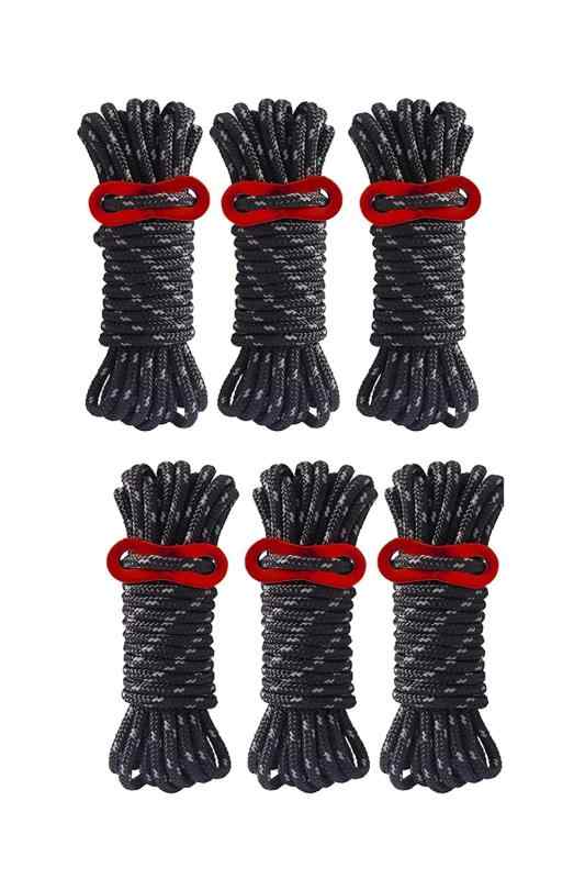 【楽天市場】LIKENNY テントロープ 4mm * 4m 耐荷重200KG ガイロープ パラコード ロープ ガイライン タープロープ 反射材 自在金具付き キャンプ アウトドア 物干しざお ...