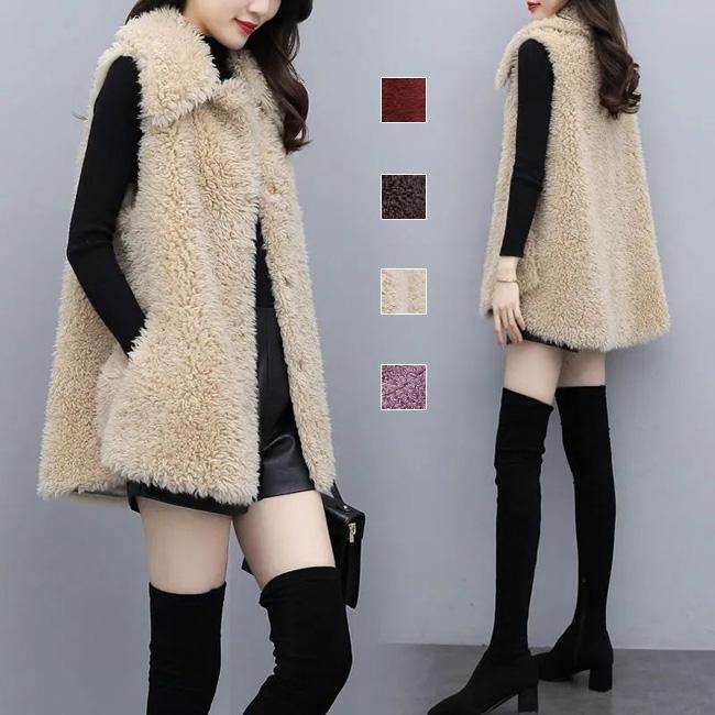 【楽天市場】ベスト ボアベスト レディース ボアジャケット ボアコート ファーコート Aライン ノースリーブ アウター：福和貿易 楽天市場店