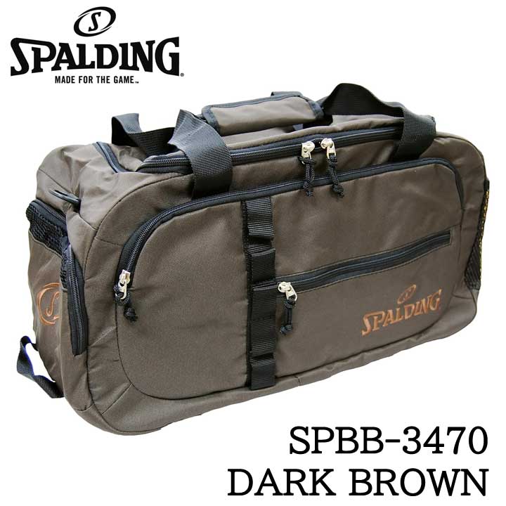 【楽天市場】スポルディング SPBB-3470 ボストンバッグ ダークブラウン SPALDING ジムバッグ：フルショット楽天市場店