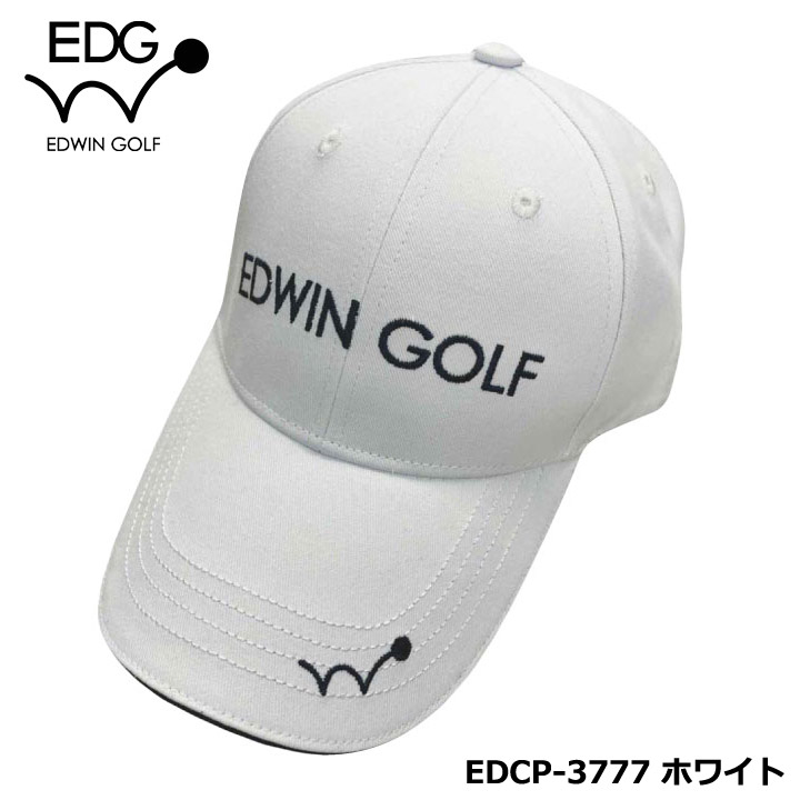 【楽天市場】EDWIN GOLF ゴルフキャップ EDCP-3777（ホワイト） CAP エドウィン レザックス LEZAX：フルショット楽天市場店