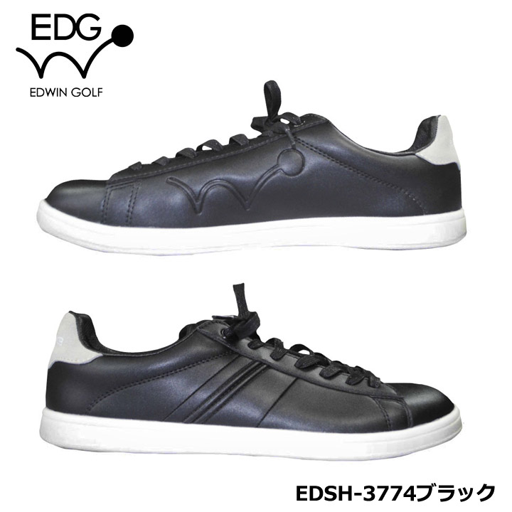 【楽天市場】EDWIN GOLF スパイクレスシューズ EDSH-3774 （ブラック） エドウィン EDWIN GOLF：フルショット楽天市場店