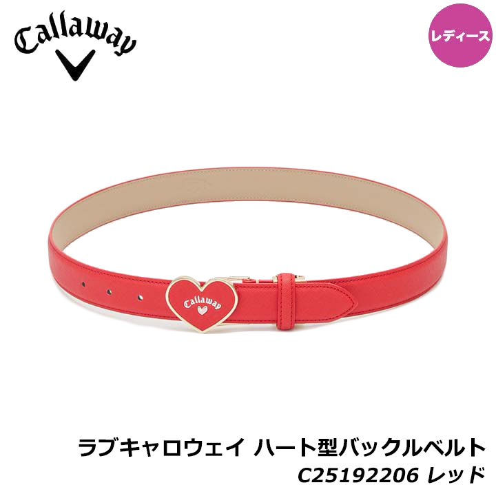 【楽天市場】【レディース】キャロウェイ C25192206 ラブキャロウェイ ハート型バックルベルト レッド 1100(RD) LOVE ...
