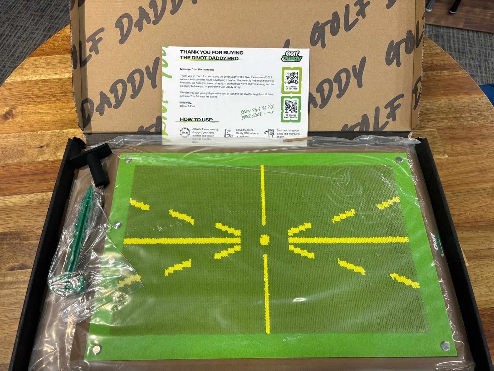 【楽天市場】【浦安店】【新品未使用】【US直輸入品】GOLF Divot Daddy PRO（スイング練習マット）：JYPER’S Staff ...